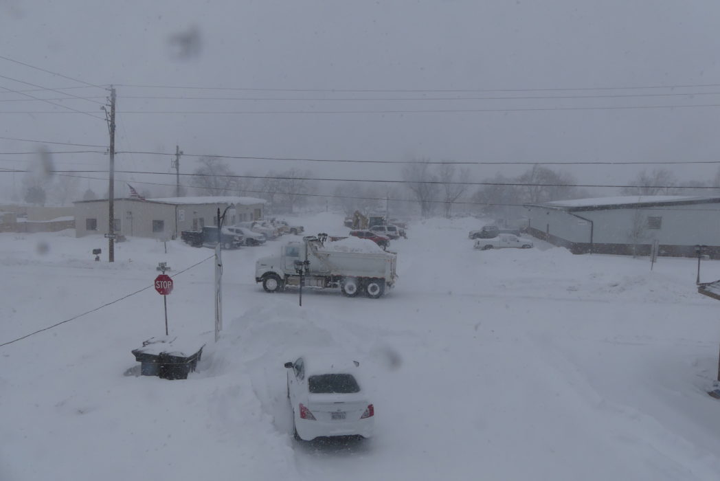 Tempête de neige sur la route 66
